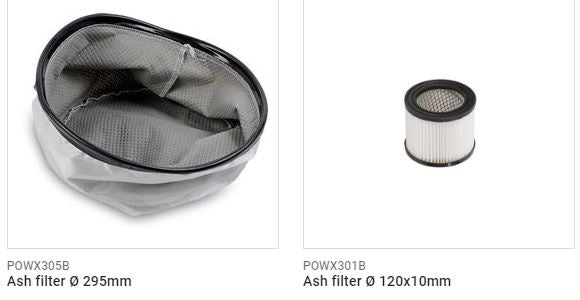 POWERPLUS ASH CLEANER - FILTER - POWX305B & POWX301B - UK, IRELAND & N ...