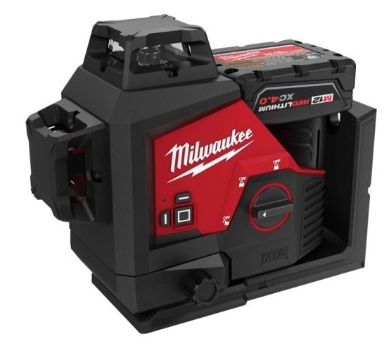 Milwaukee M12 3PL Laser Level 3 Plane (high intensity bright green las ...